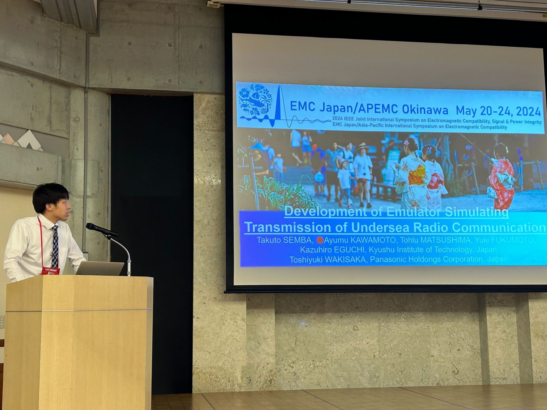 桑原先生、博士学生1名、修士学生6名が国際会議EMC Japan/APEMC Okinawaで発表しました ｜ 九州工業大学 福本・松嶋研究室